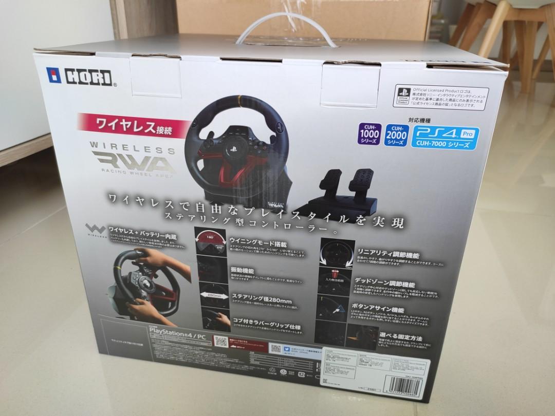 HORI Wireless Racing Wheel APEX RWA - PC/PS4/PS5, Video Gaming, Gaming ...