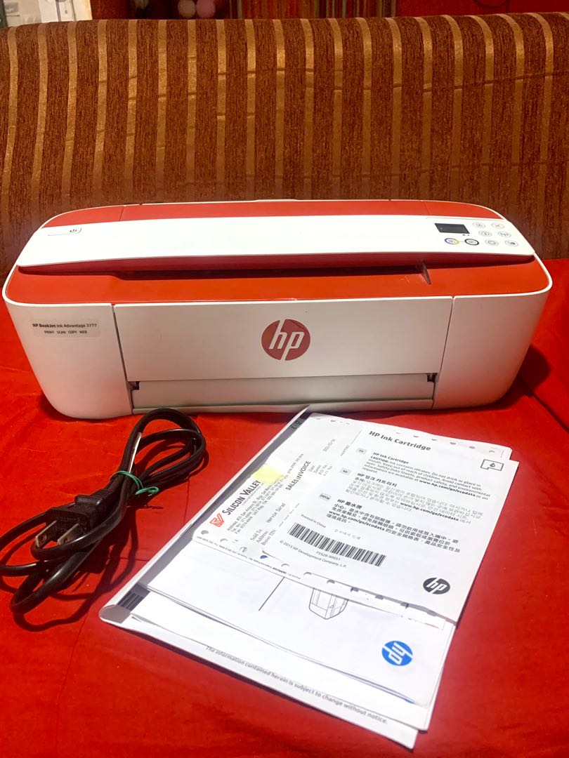 HP DESKJET INK ADVANTAGE 3777, Computers & Tech, Printers, Scanners ...