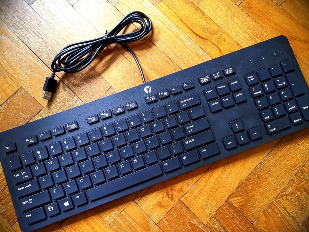 HP USB full size keyboard, Computers & Tech, Parts & Accessories ...