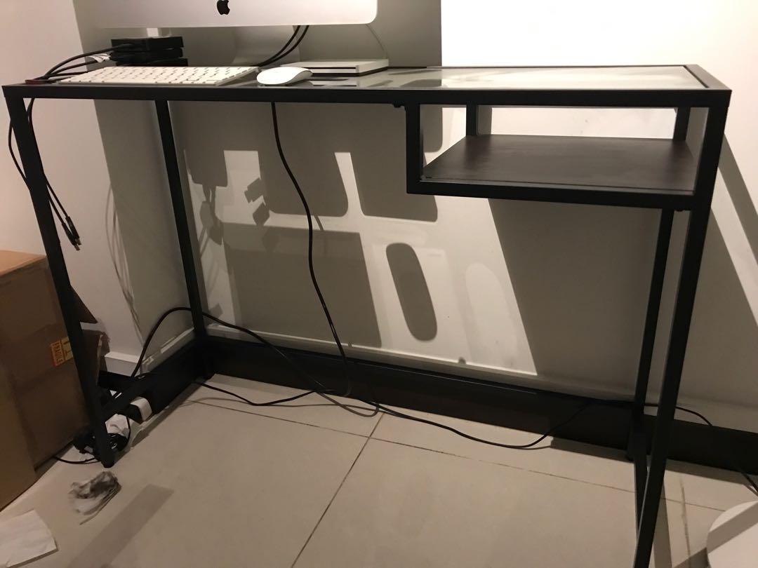 IKEA Vittsjo laptop pc table, Furniture & Home Living, Furniture ...