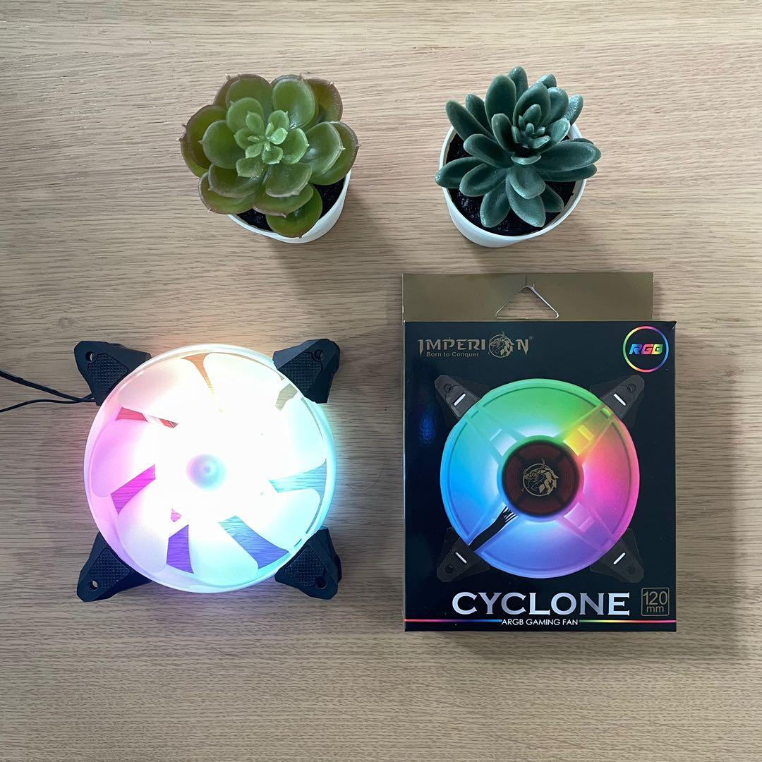 Imperion Cyclone ARGB Gaming Fan 120mm, Computers & Tech, Parts ...