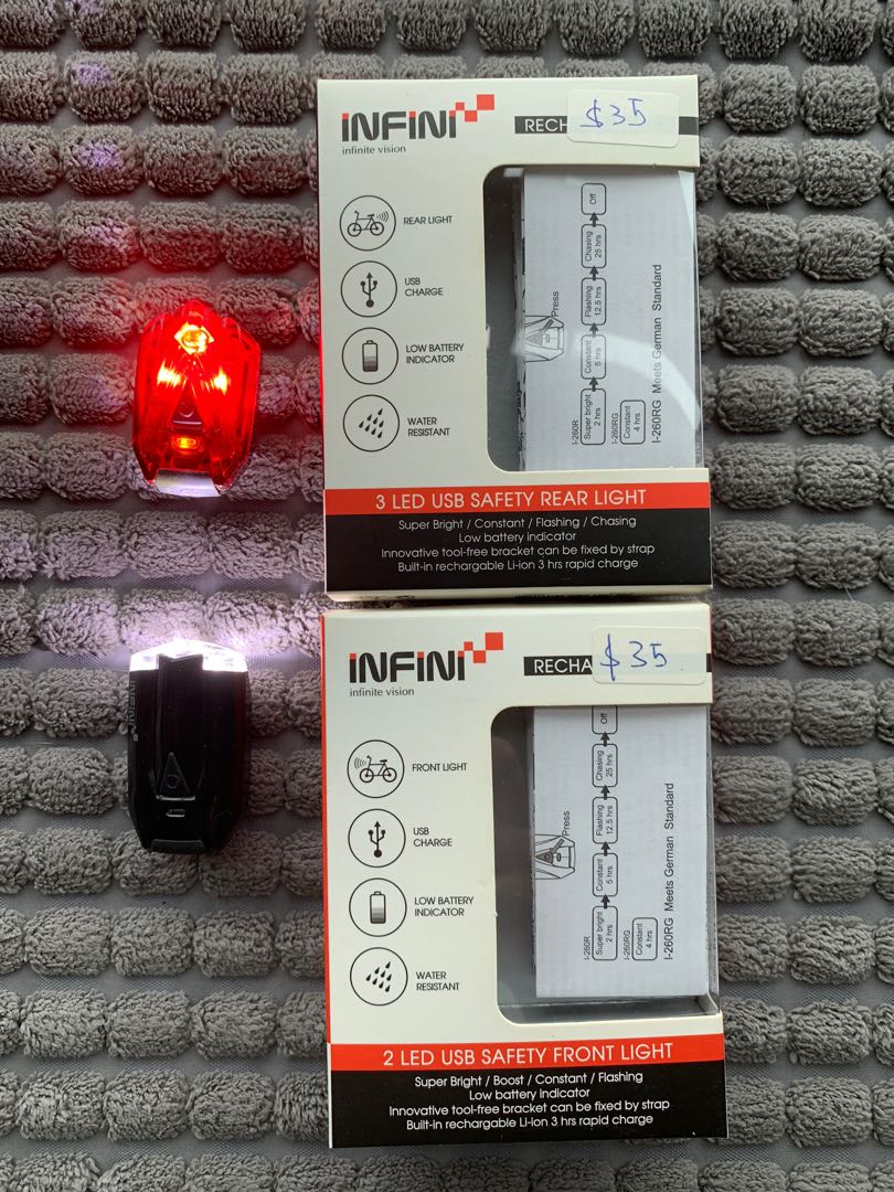 Infini bicycle light front and rear, Sports Equipment, Bicycles & Parts ...
