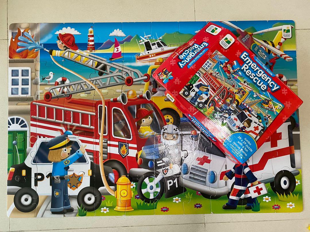Jumbo Floor Puzzle (Emergency Rescue), Hobbies & Toys, Toys & Games on ...