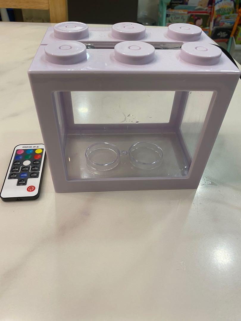 Lego Betta Fish tank ( Bigger size with remote light controller), Pet ...