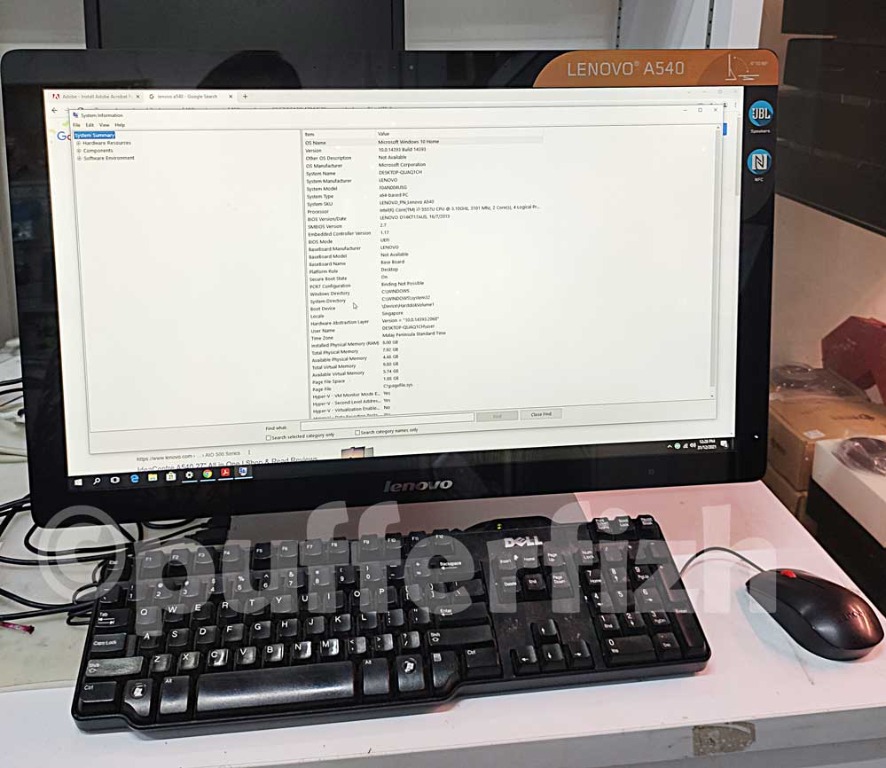 Lenovo All in One AIO 24 inch PC A540, Computers & Tech, Desktops on ...