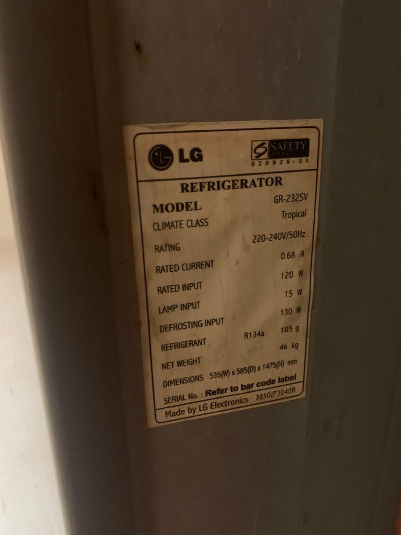 LG Expresscool fridge for sale, TV & Home Appliances, Kitchen ...