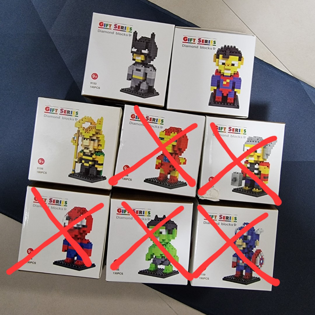 Marvel & DC Nanoblocks, Hobbies & Toys, Toys & Games on Carousell