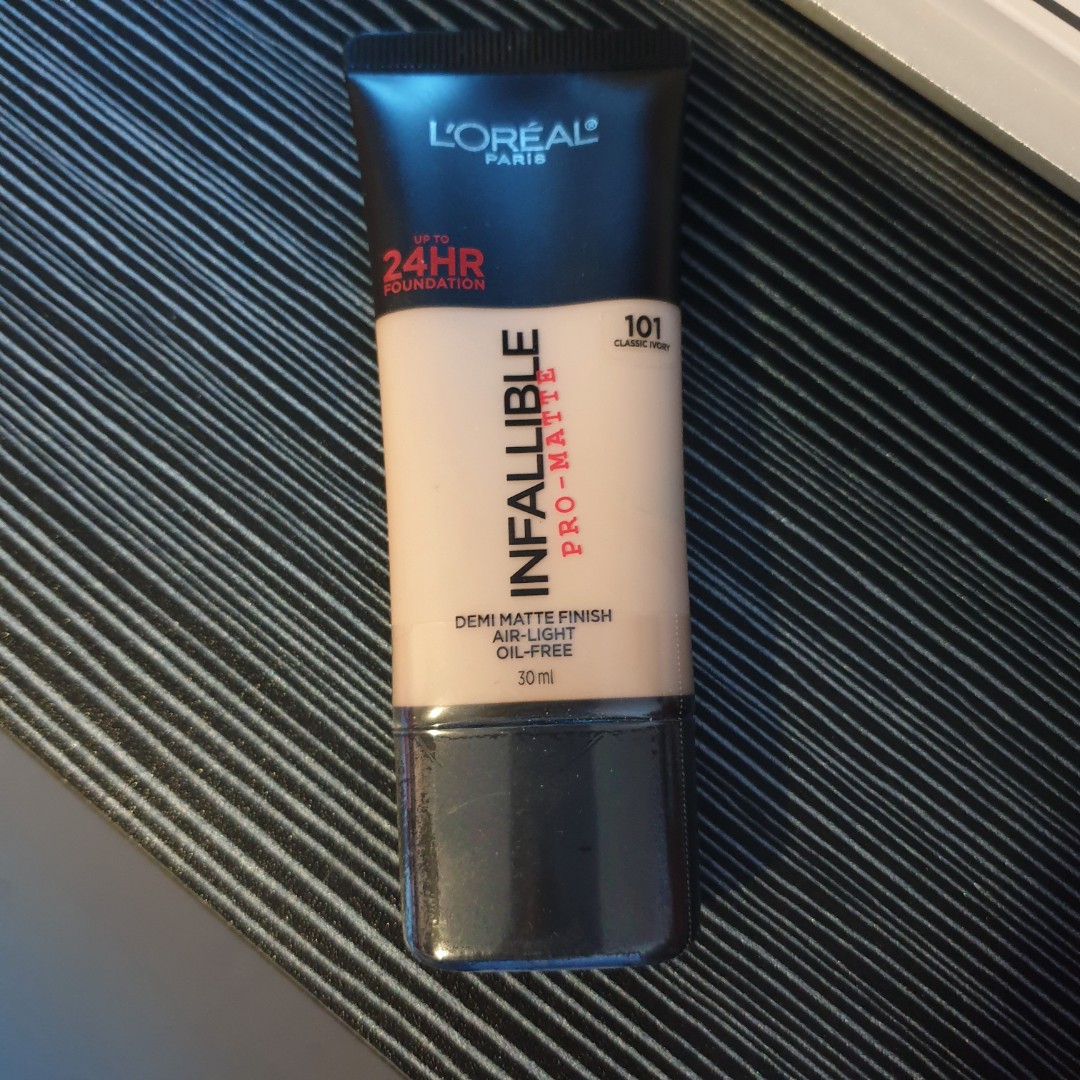 New Loreal Infallible Pro Matte 101 Classic Ivory Foundation, Beauty ...