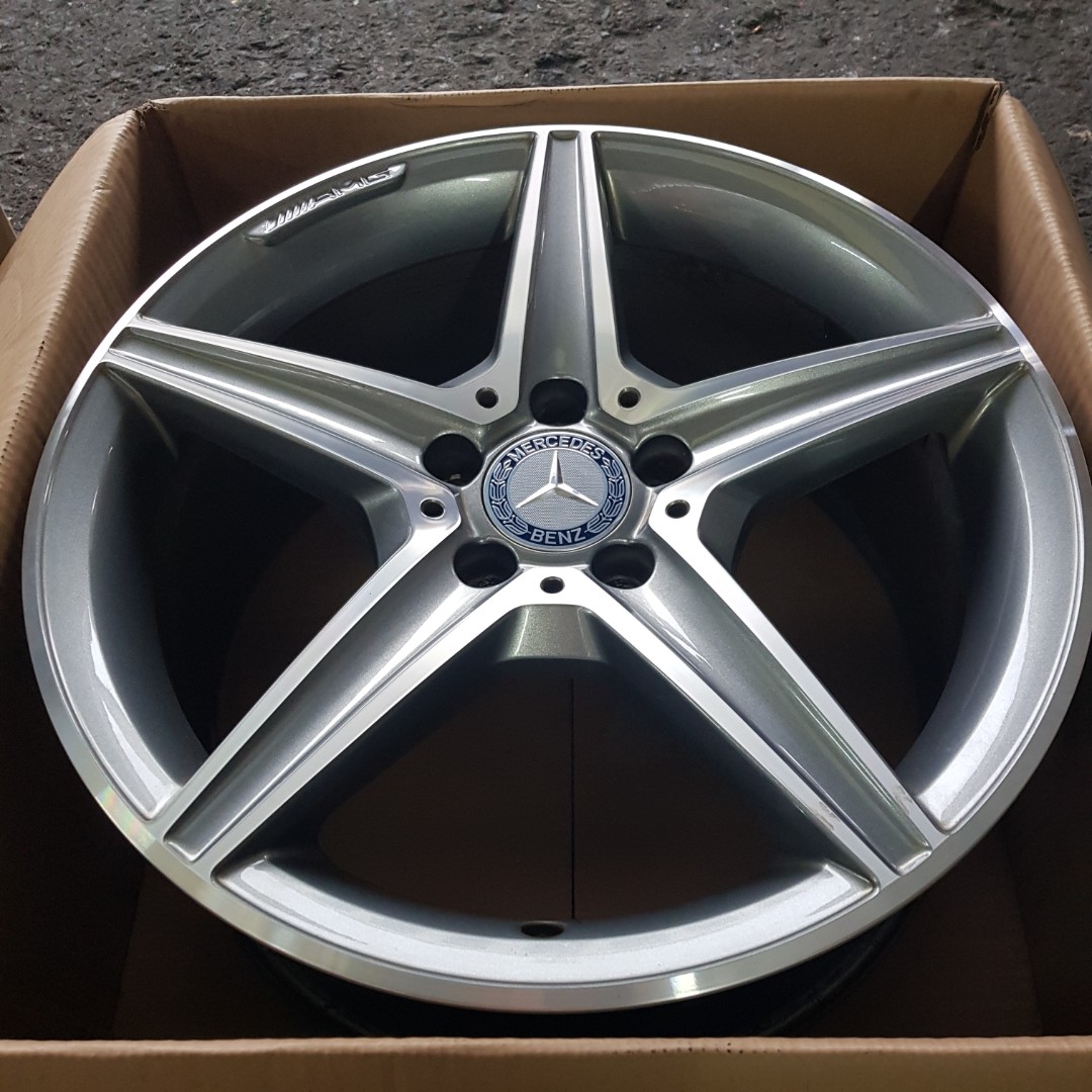 Original AMG 18" rims, Car Accessories, Tyres & Rims on Carousell