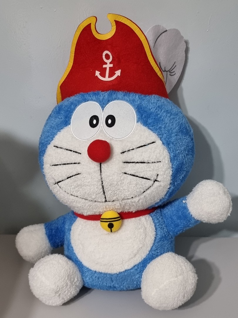 Pirate Hat Doraemon Plushie, Hobbies & Toys, Toys & Games on Carousell