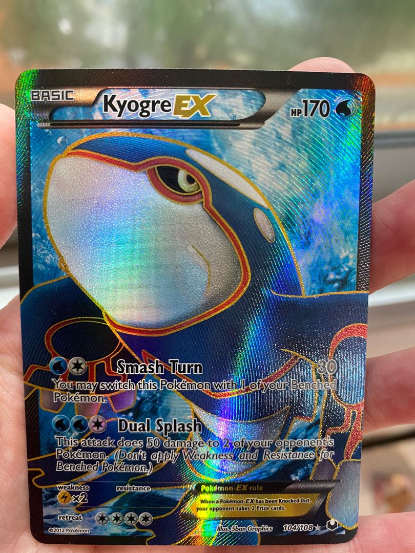 Pokemon card Kyogre ex 104/108, Hobbies & Toys, Toys & Games on Carousell