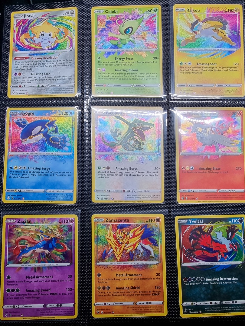 Pokemon TCG Amazing Rare AR Set, Hobbies & Toys, Toys & Games on Carousell