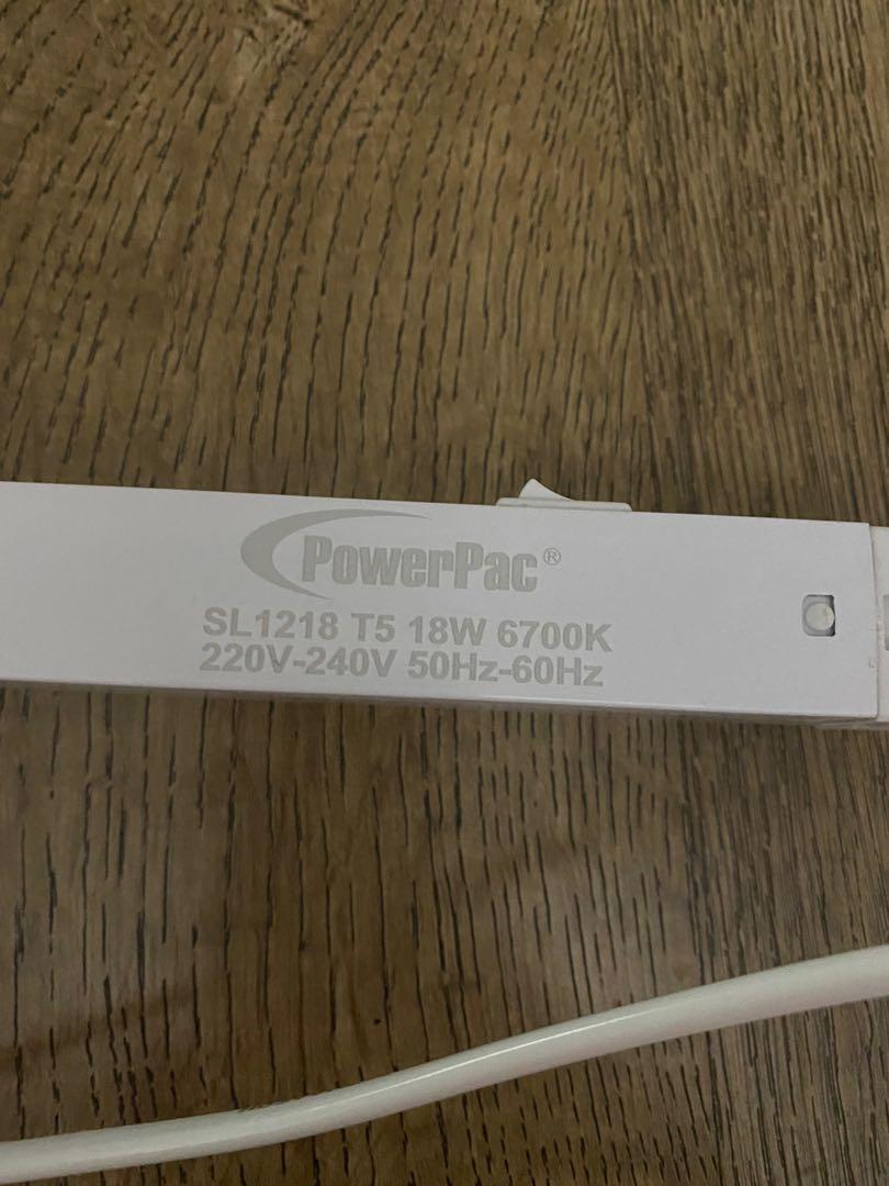 PowerPac SL1218 T5 18W 6700K Light, Furniture & Home Living, Lighting ...