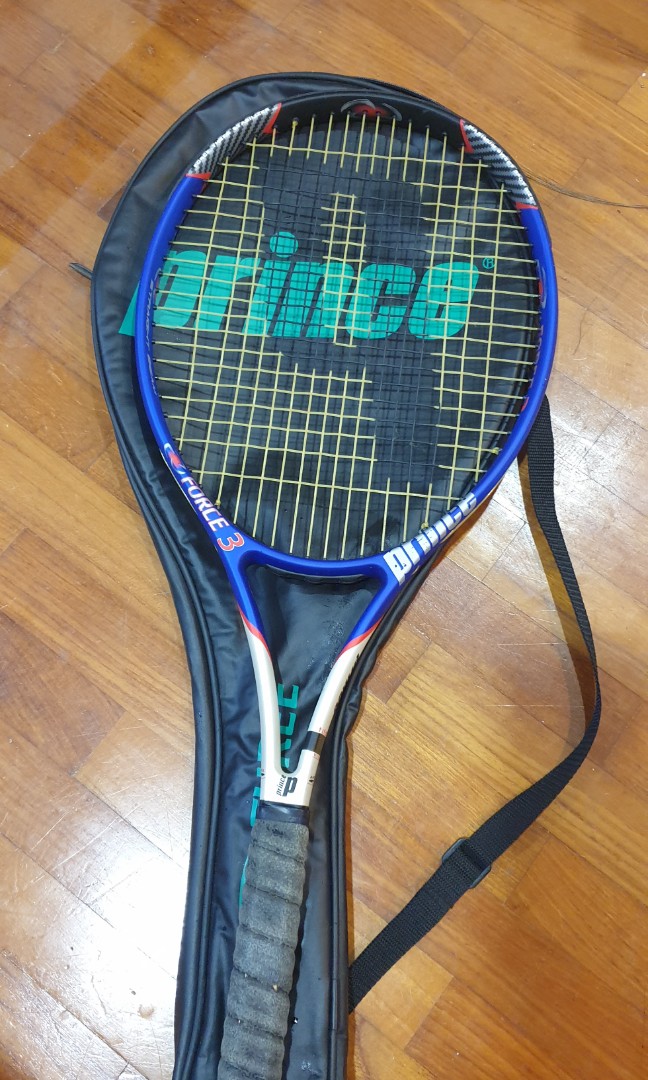 Prince Force 3 titanium tennis racket, Sports Equipment, Sports & Games ...