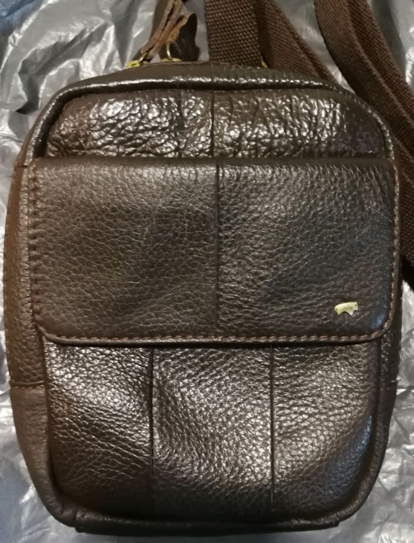 Rav Design Leather sling bag, Men's Fashion, Bags, Sling Bags on Carousell