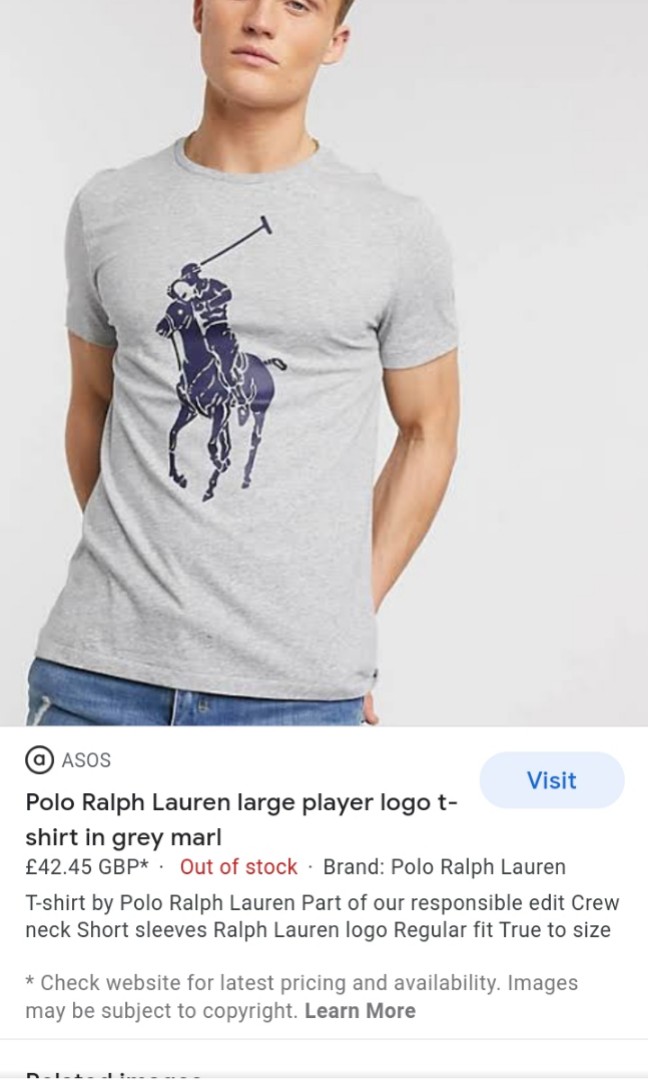 Rl large player logo, Men's Fashion, Tops & Sets, Tshirts & Polo Shirts ...