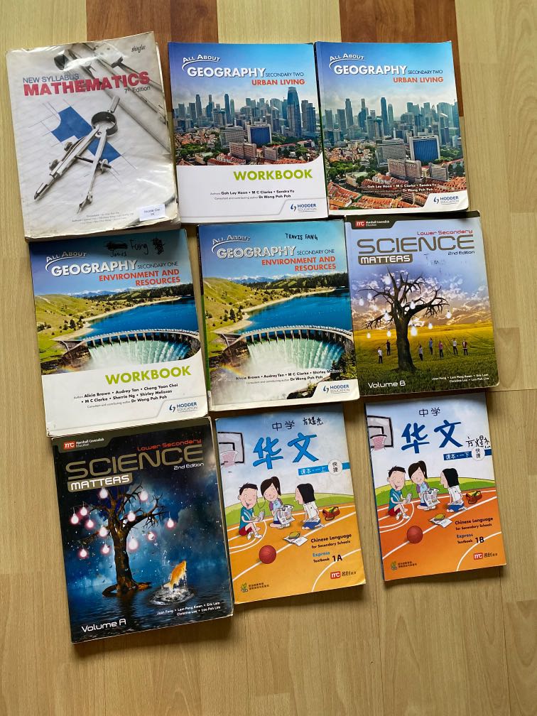 Sec 1 and 2 texts, Hobbies & Toys, Books & Magazines, Textbooks on ...