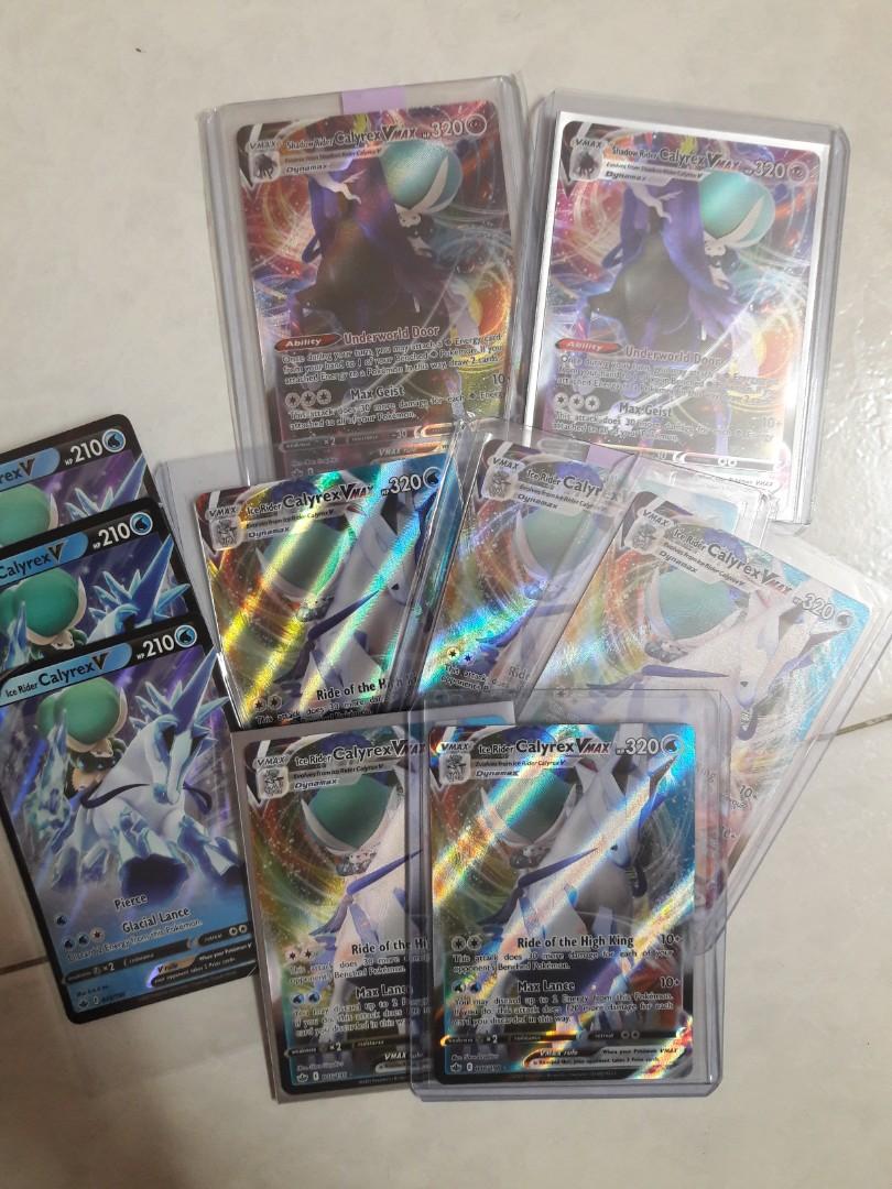 Shiney cards/Shadow /Ice Rider Calyrex V/ Vmax, Hobbies & Toys, Toys ...