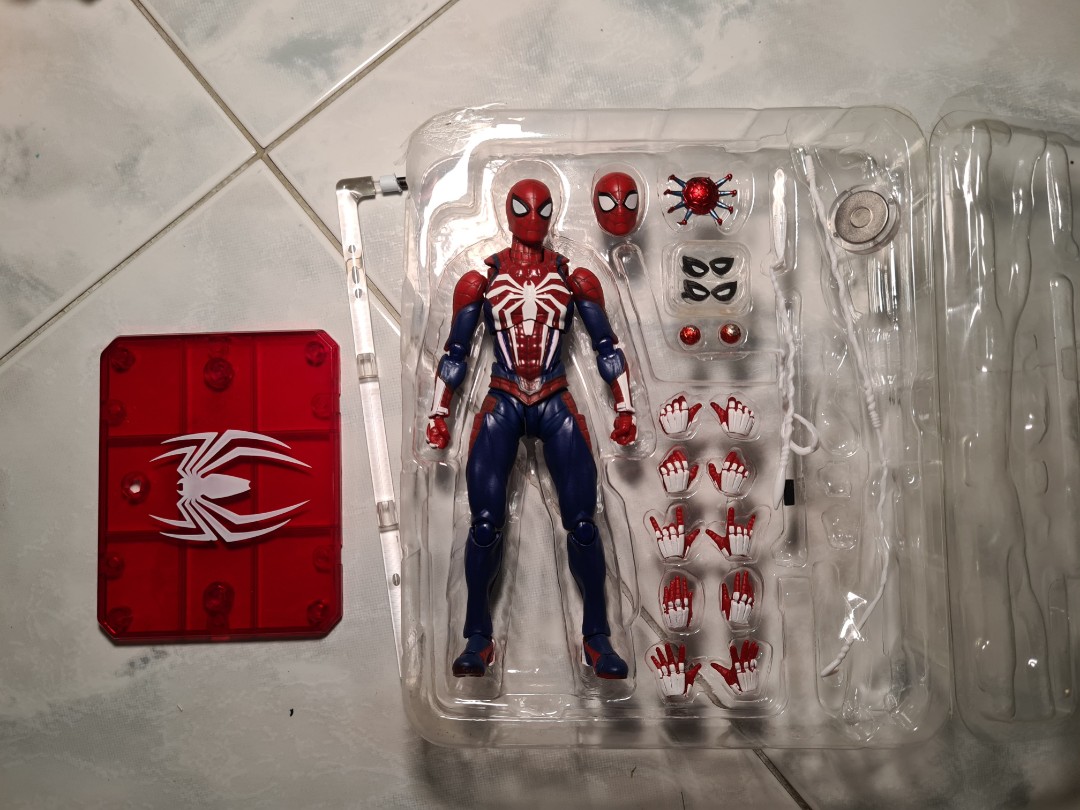 SHF Spider-Man Advanced Suit PS4 KO, Hobbies & Toys, Toys & Games on ...