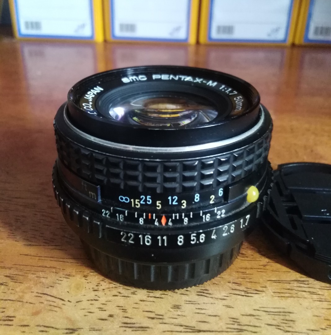 SMC Pentax M 50mm F1. 7 PK Mount, Photography, Lens & Kits on Carousell