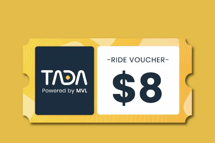 Tada Ride $8 code, Tickets & Vouchers, Vouchers on Carousell