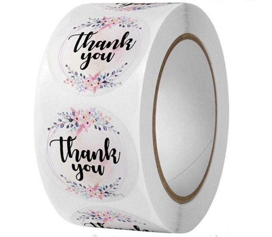 Thank you sticker label, Hobbies & Toys, Stationery & Craft, Handmade ...