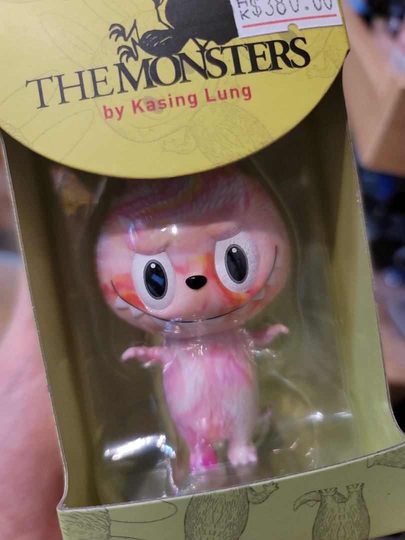The monsters, mini Labubu (marble pink) by Kasing Ling, 興趣及遊戲, 玩具 & 遊戲類 ...