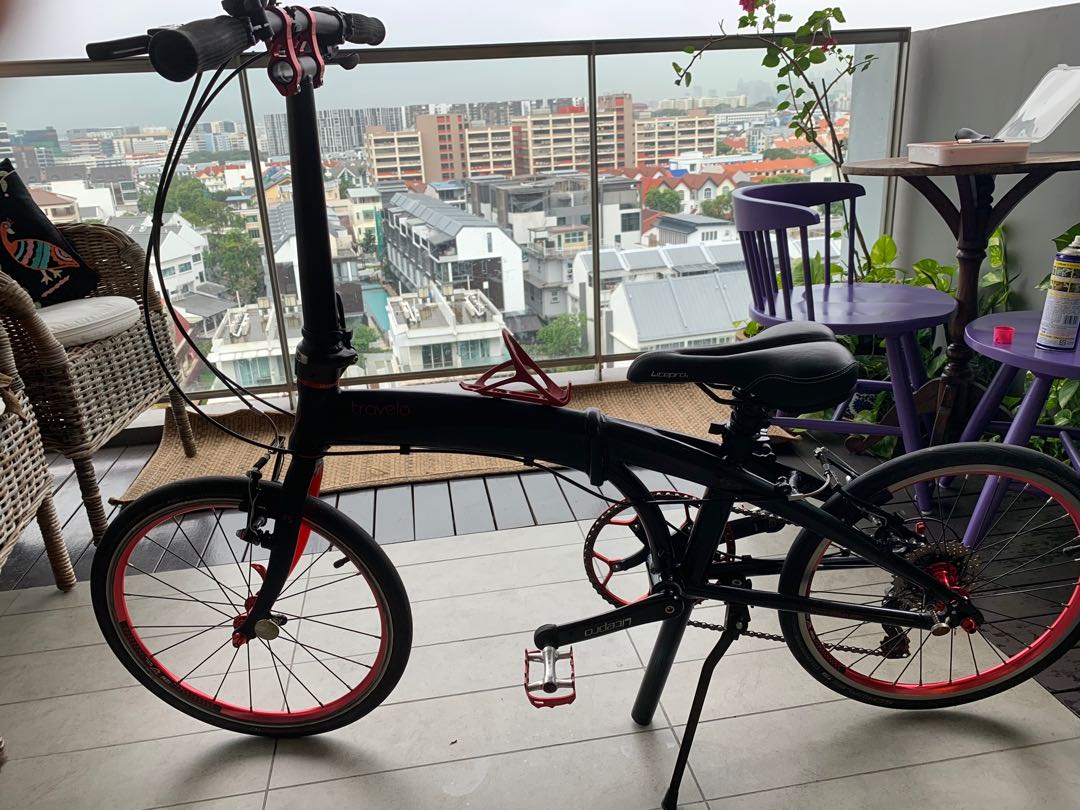 Travelo fs-s folding bike 9kg 20inch, Sports Equipment, Bicycles ...