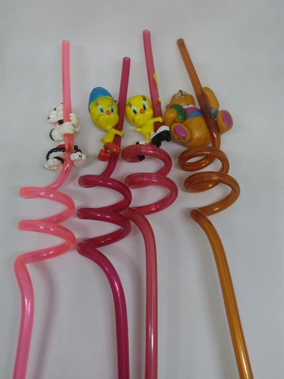 Vintage Straw Cartoon Characters for 80-pesos set 4-pcs, Hobbies & Toys ...