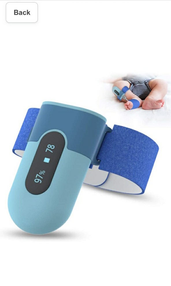 Wellue Baby O2 oxygen monitor oximeter, Health & Nutrition, Health ...
