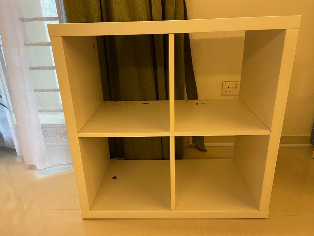 White 2x2 IKEA Kallax Shelf, Furniture & Home Living, Furniture ...