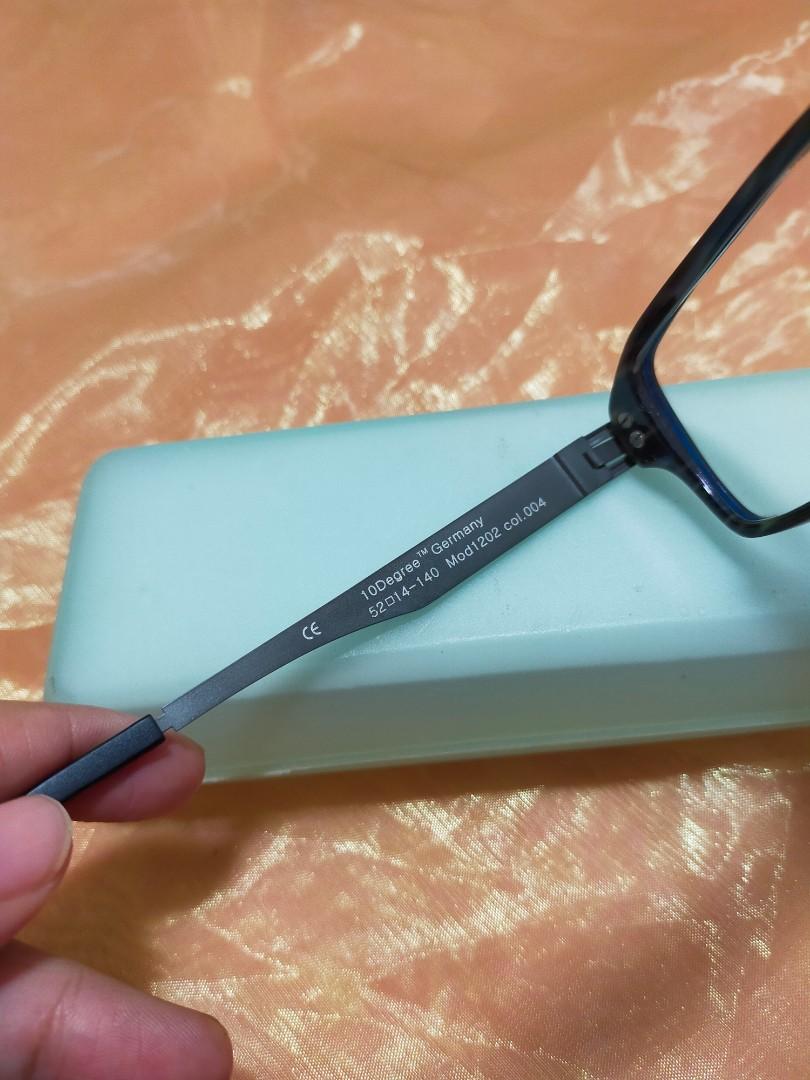 10 degree TM germany eyeglasses, handmade frame collection 52 14-140 ...