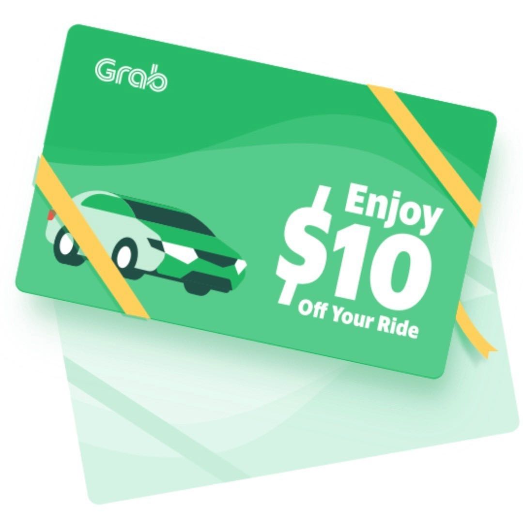 $10 Grab Ride Voucher, Tickets & Vouchers, Vouchers on Carousell