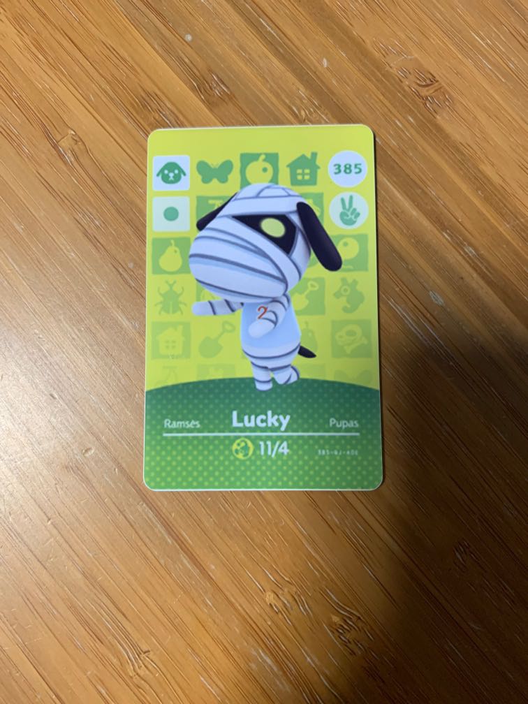 Animal crossing new horizons amiibo card lucky, Video Gaming, Video ...