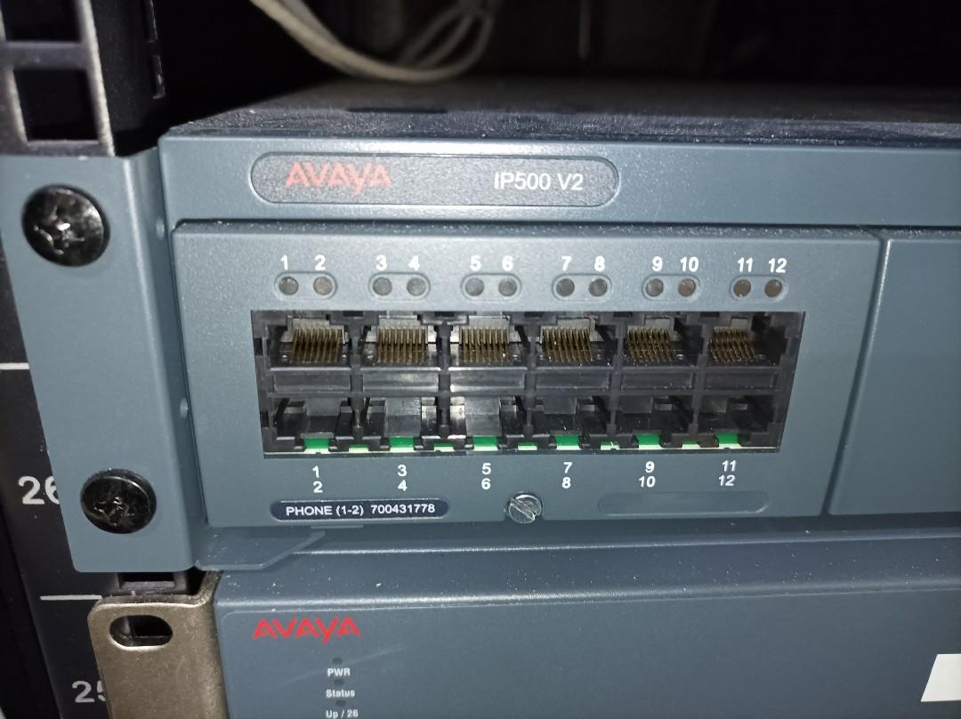 avaya ip500v2 IP PBX office phone system pcs24 + 6 set Avaya 9650 IP ...