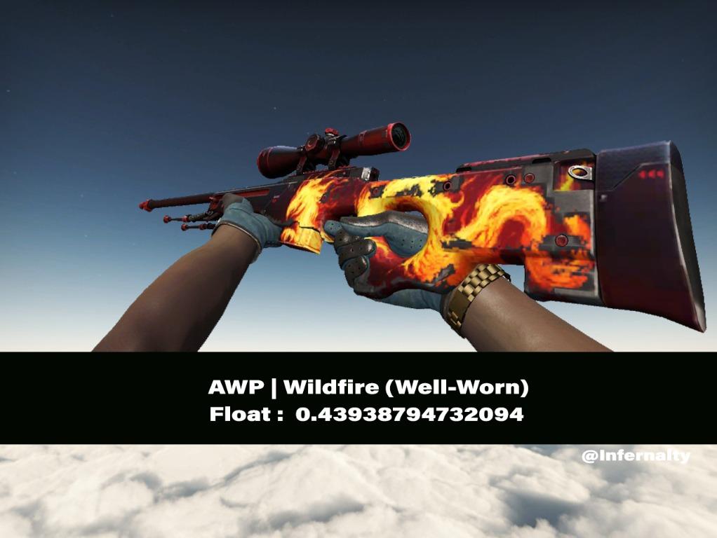 AWP Wildfire WW CSGO SKINS KNIVES, Video Gaming, Gaming Accessories, In ...