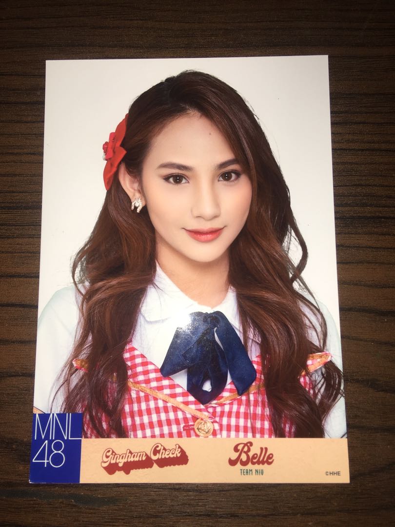 Official MNL48 Photocard Gingham Check Belle, Hobbies & Toys ...