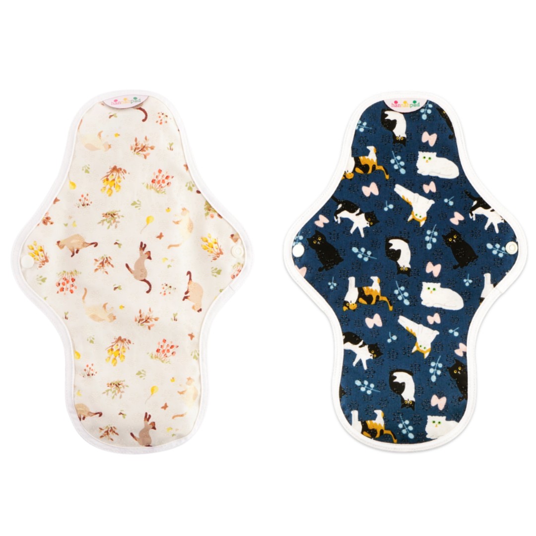 NEW Cat Floral Print Hannahpads Beauty Personal Care Sanitary Hygiene on Carousell