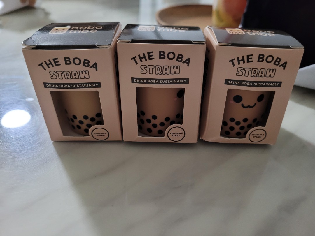 Boba tribe bubble tea straw, Food & Drinks, Beverages on Carousell