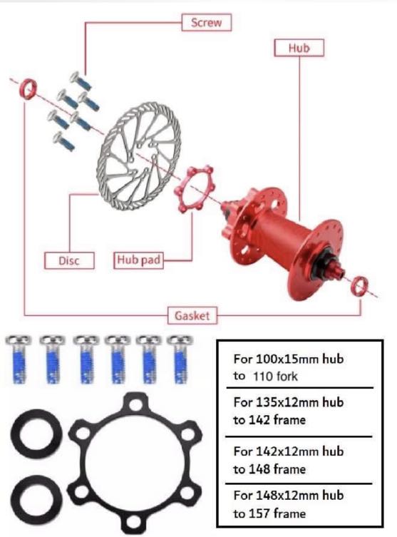 Boost & super boost adapter for 100, 142 and 148wheelset, Sports ...