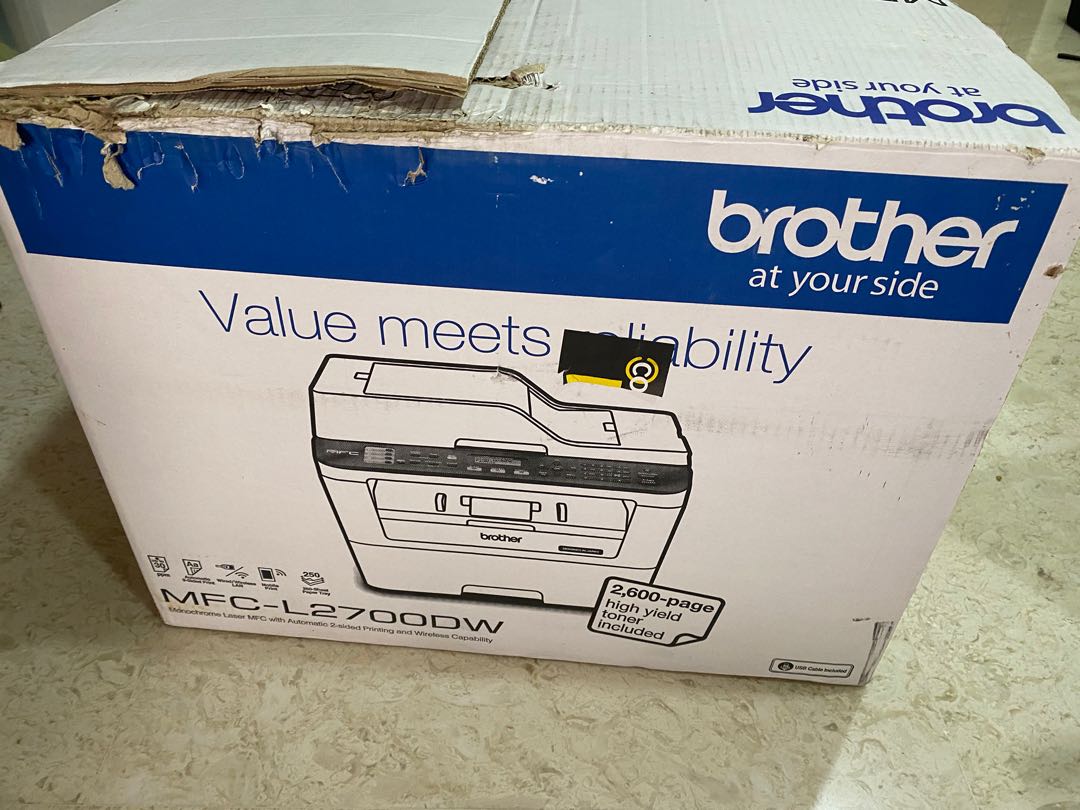 Brother laser printer 2700dw, Computers & Tech, Printers, Scanners ...