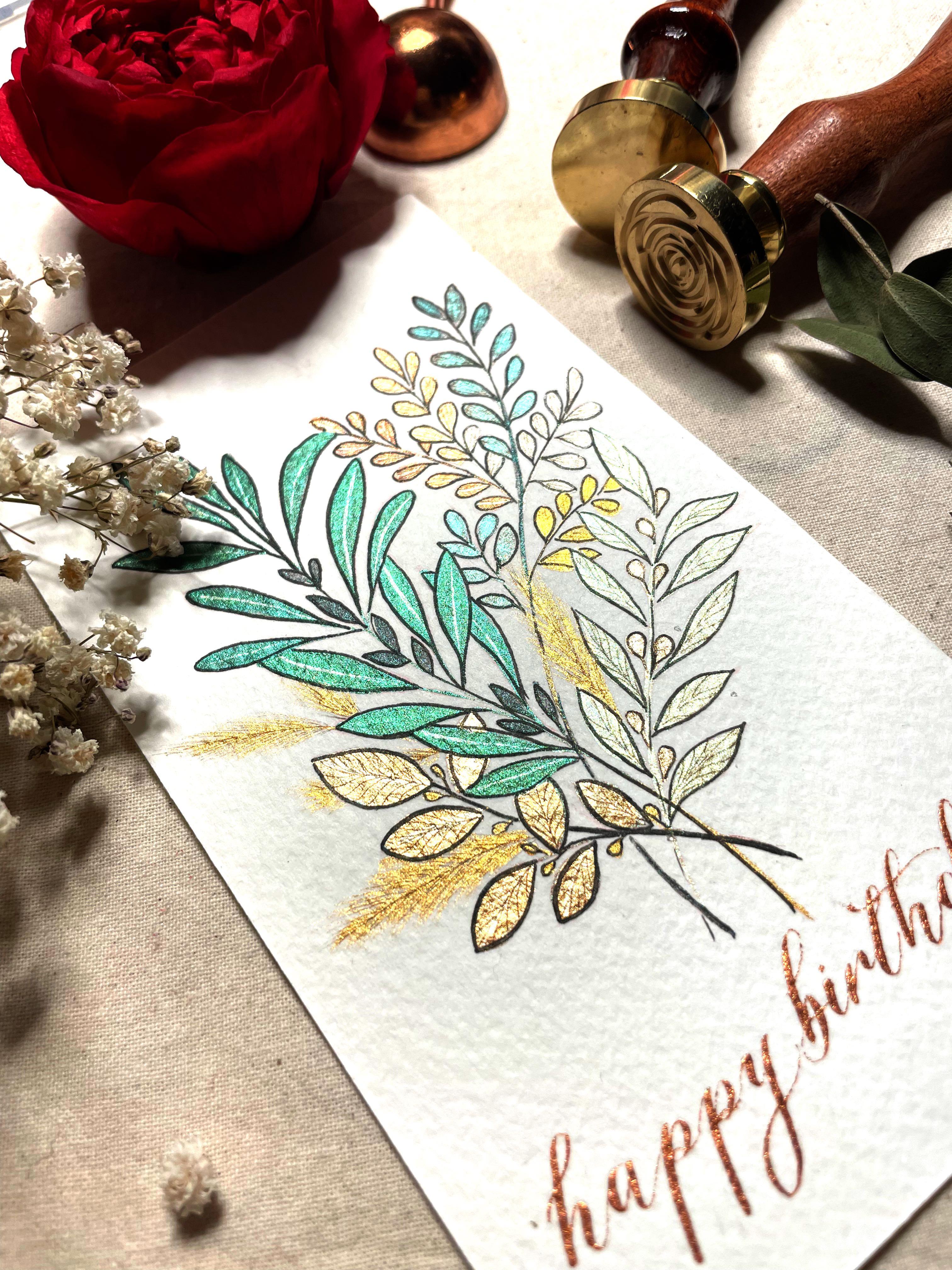 Calligraphy Cards ,calligraphy card, hand painting card. Original ...