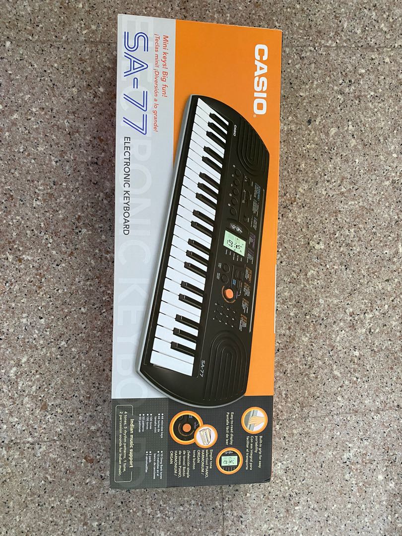 Casio SA-77 Electronic Keyboard, Hobbies & Toys, Music & Media, Musical ...