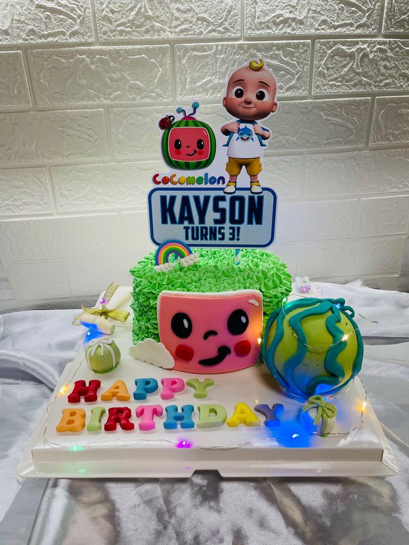 Coco melon cake, Food & Drinks, Homemade Bakes on Carousell
