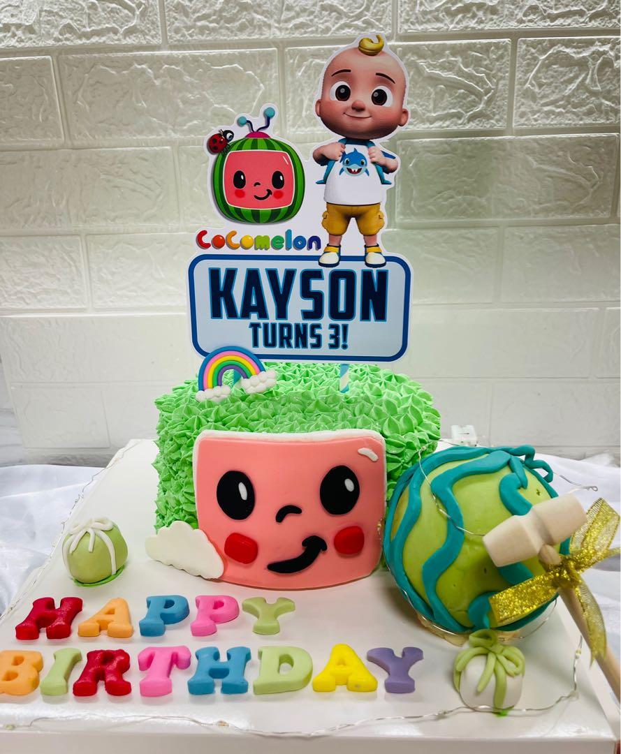 Coco melon cake, Food & Drinks, Homemade Bakes on Carousell