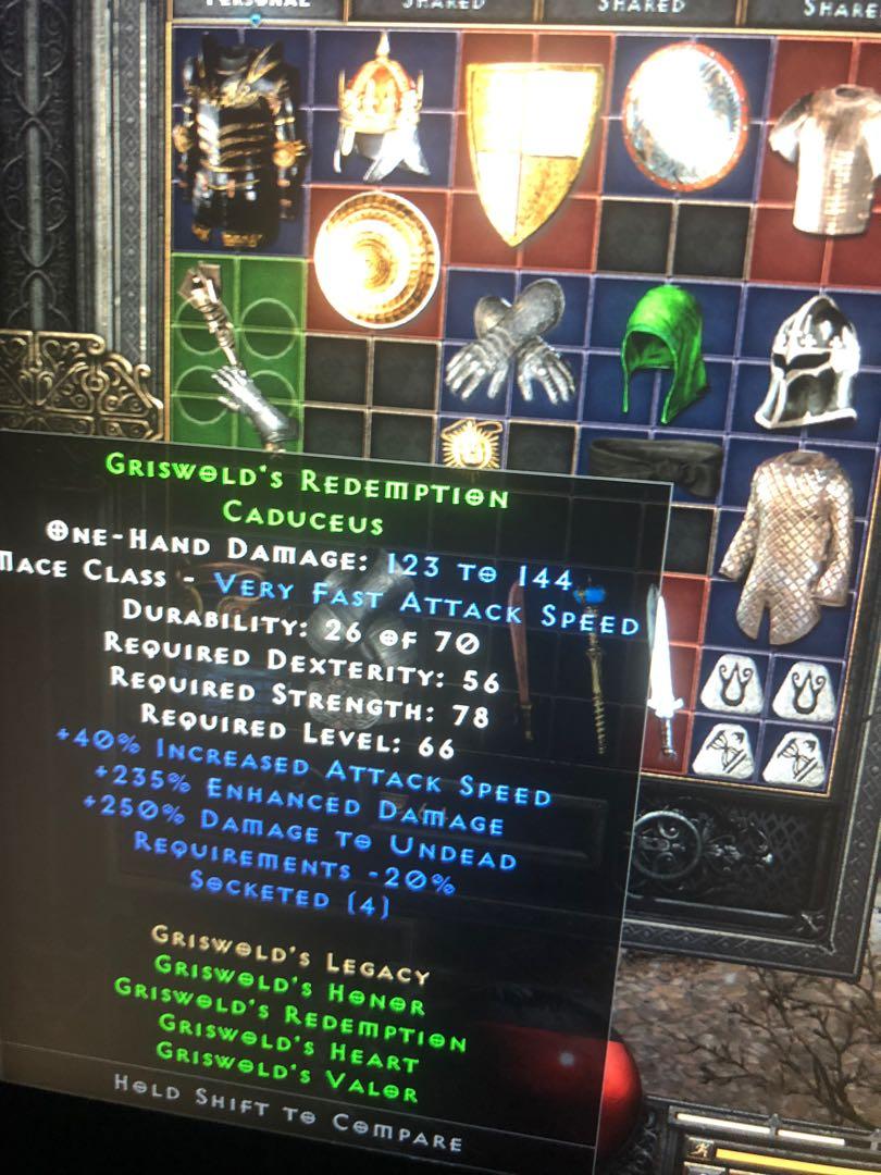 Complete griswold set d2r Diablo 2 resurrected, Video Gaming, Video ...