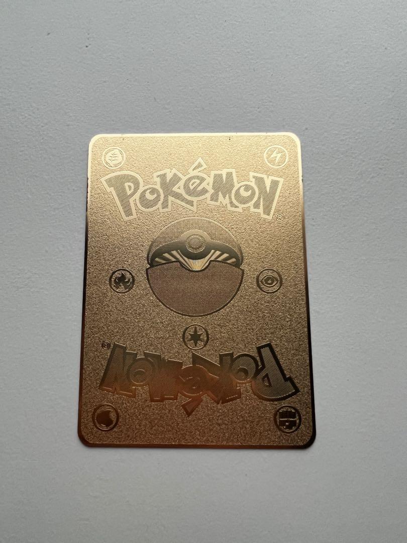 Custom metal gold collectible pokemon card master battle set sun and ...
