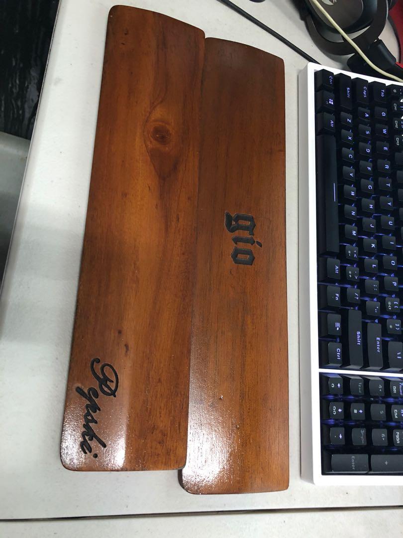 Custom Wood Keyboard Wrist Rest, Computers & Tech, Parts & Accessories ...