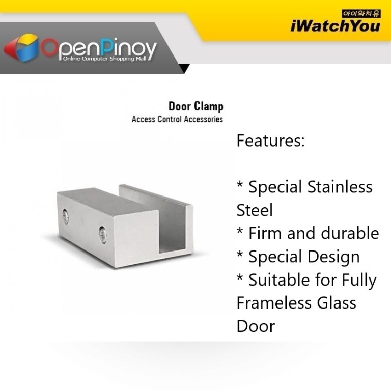 Door Clamp for Access Control Biometrics Accessories, Furniture & Home ...