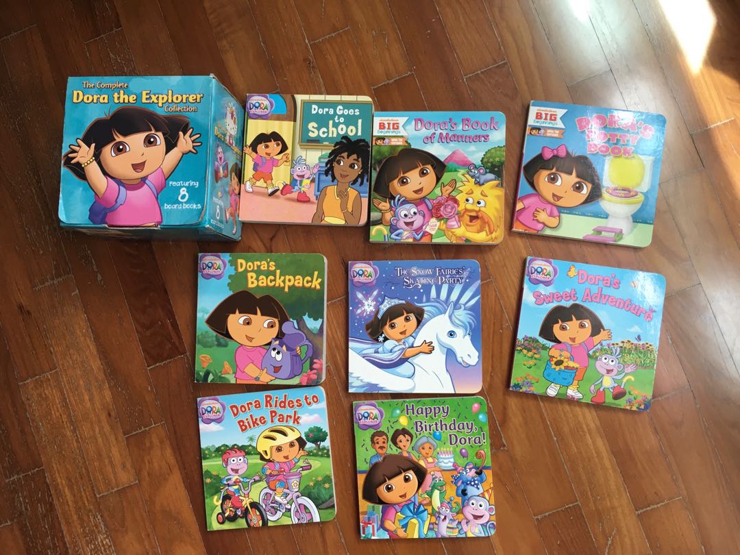 Dora the Explorer Collection - 8 board books, Hobbies & Toys, Books ...